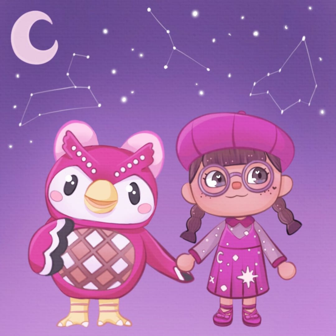 Animal Crossing Character Portrait Commission Illustration ACNH Avatar ...