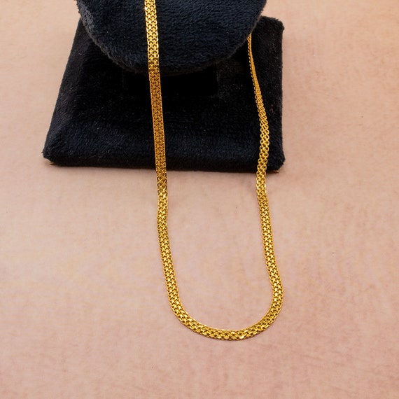 20 Carat Yellow Gold Chain for Women Pure Handmade Gold Chain Necklace for Men Gift for Him Indian Jewelery Etsy