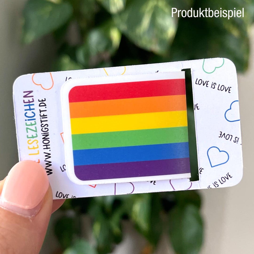 LGBT Pride Flag Magnetic Bookmark, LGBT Flag Bookmark, LGBTQIA ...