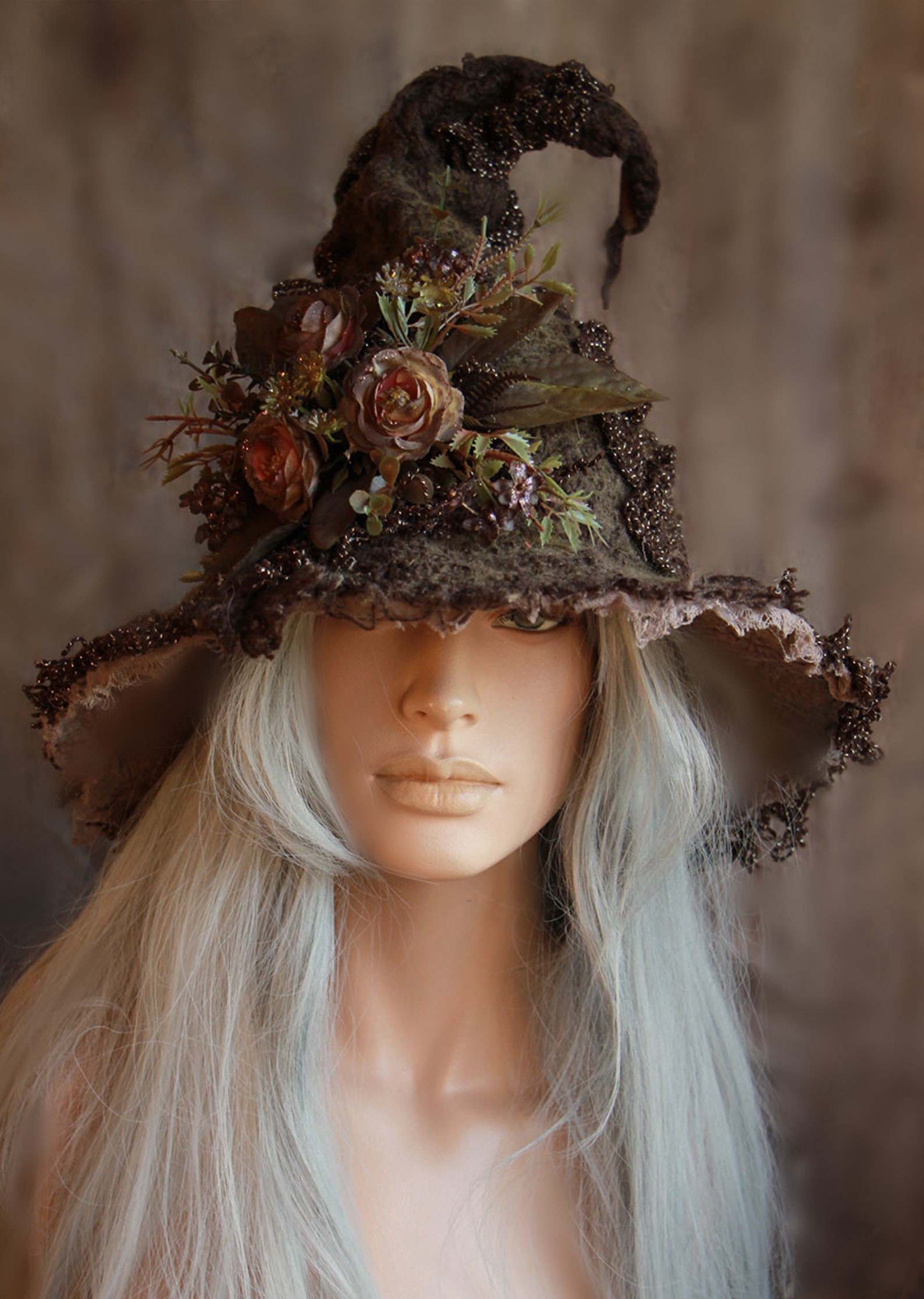 Witch Hat Wizard Magic Hat Witch Costume Women Vintage Style Hat ...