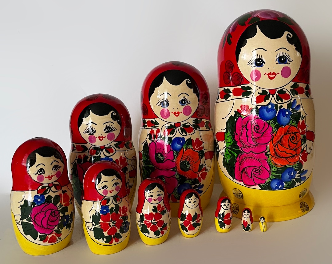 Russian Big Nesting Doll of 10/semyonov Nesting Doll /original Nesting ...