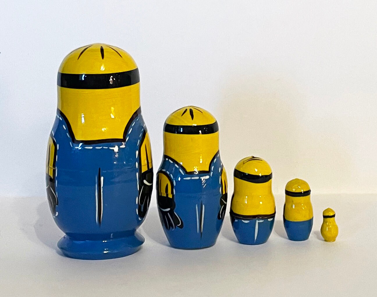 Minions Little Nesting Doll of 5 - Etsy
