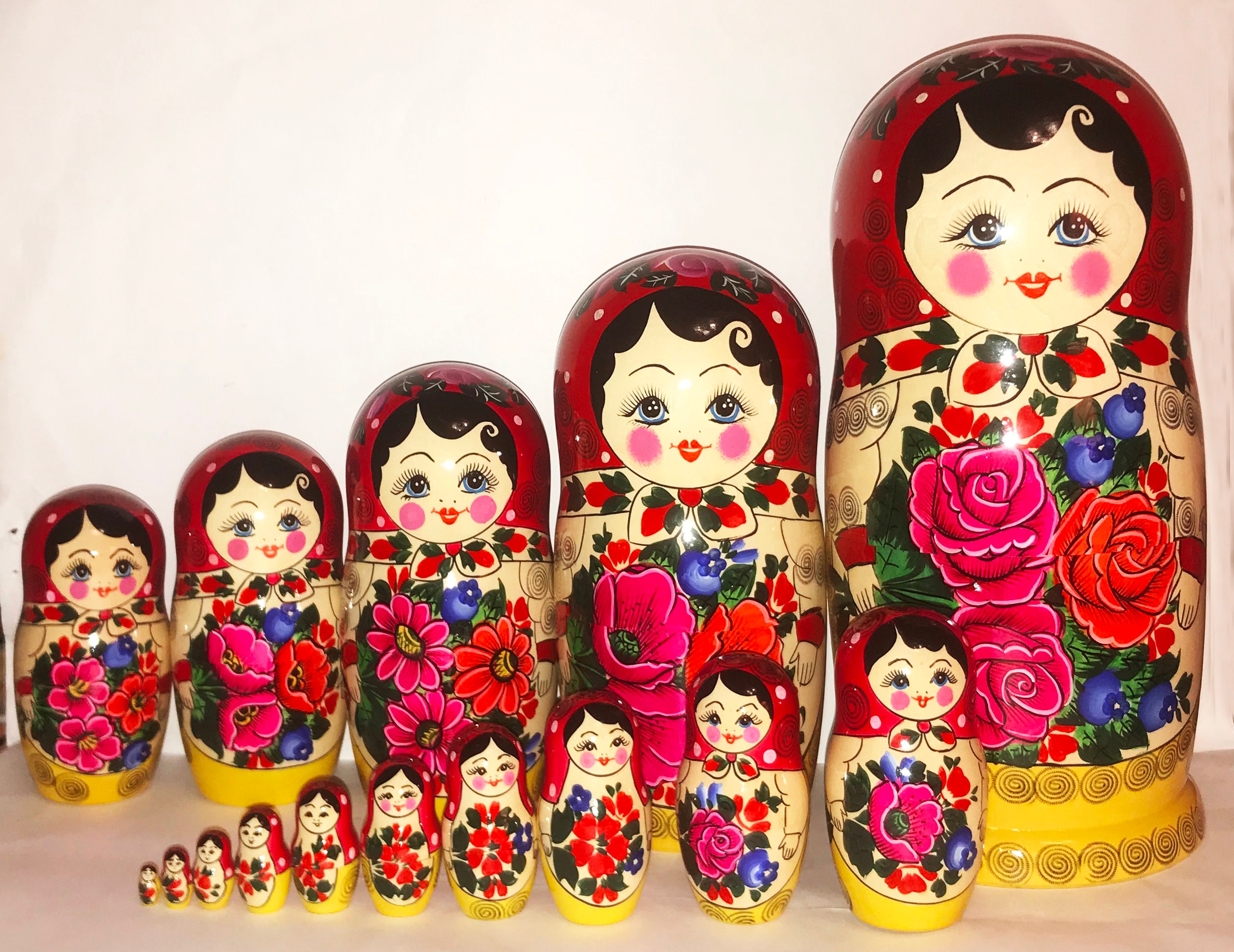 Russian Nesting Doll of 15/semyonov Nesting Doll /original Big - Etsy