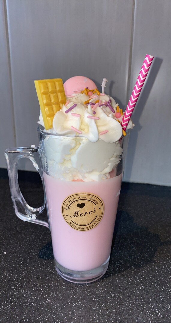 Bougie Milkshake - Etsy France