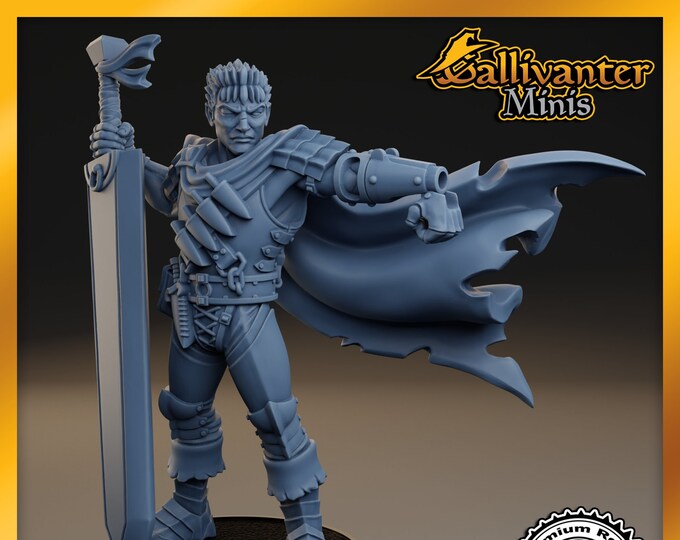 The Black Swordsman Guts High Quality Resin Miniature - Etsy