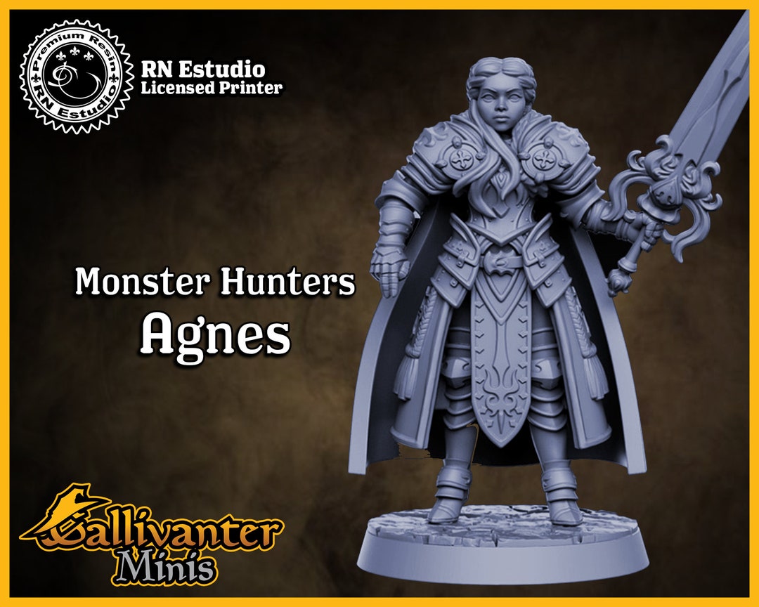 Agnes, Armored Human Slayer RN Estudio Monster Hunters 28mm 32mm Dnd ...