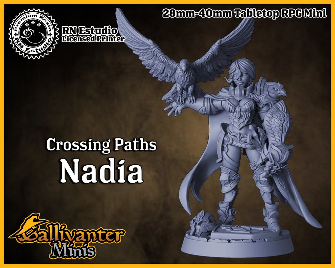 Nadia the Falconer Ward Paladin | RN Estudio Crossing Paths | 28mm 32mm ...