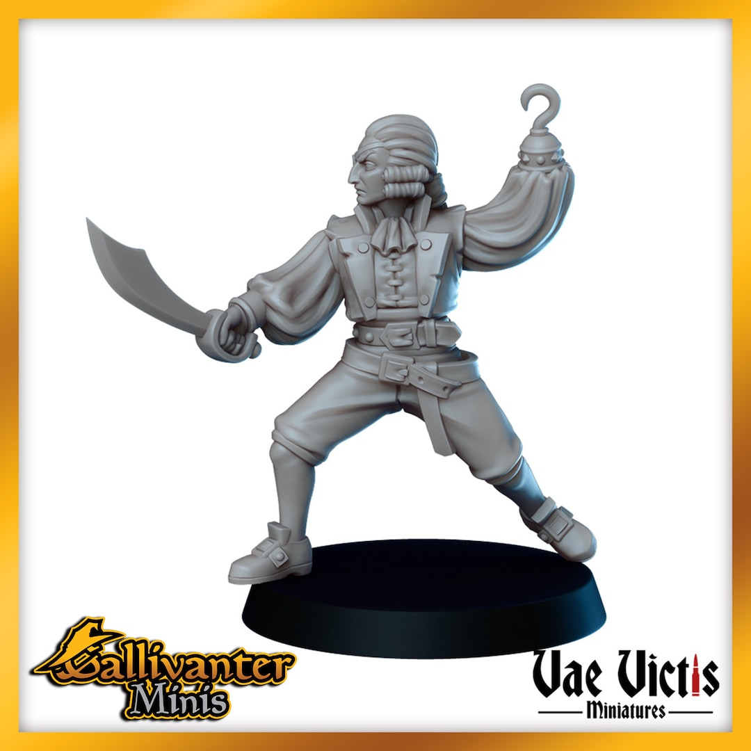 Fancy Pirate B Vae Victis Miniatures: Pirates Vol.02 28mm 32mm 35mm ...