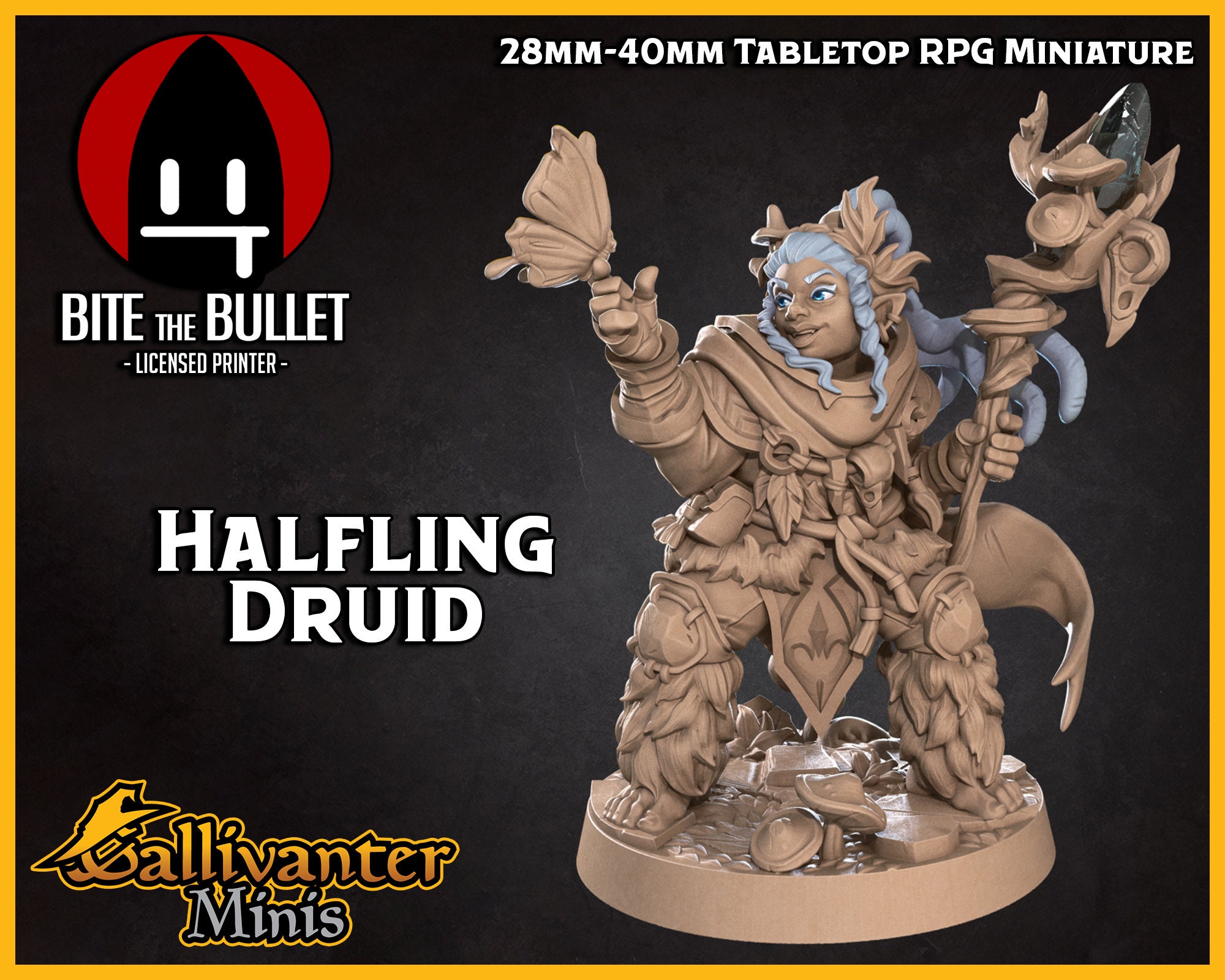 Halfling Druid Miniature