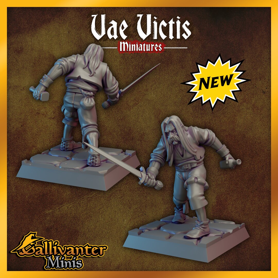 Drunk Mercenary Vae Victis Miniatures: Halfling Elite Vol.01 28mm 32mm ...