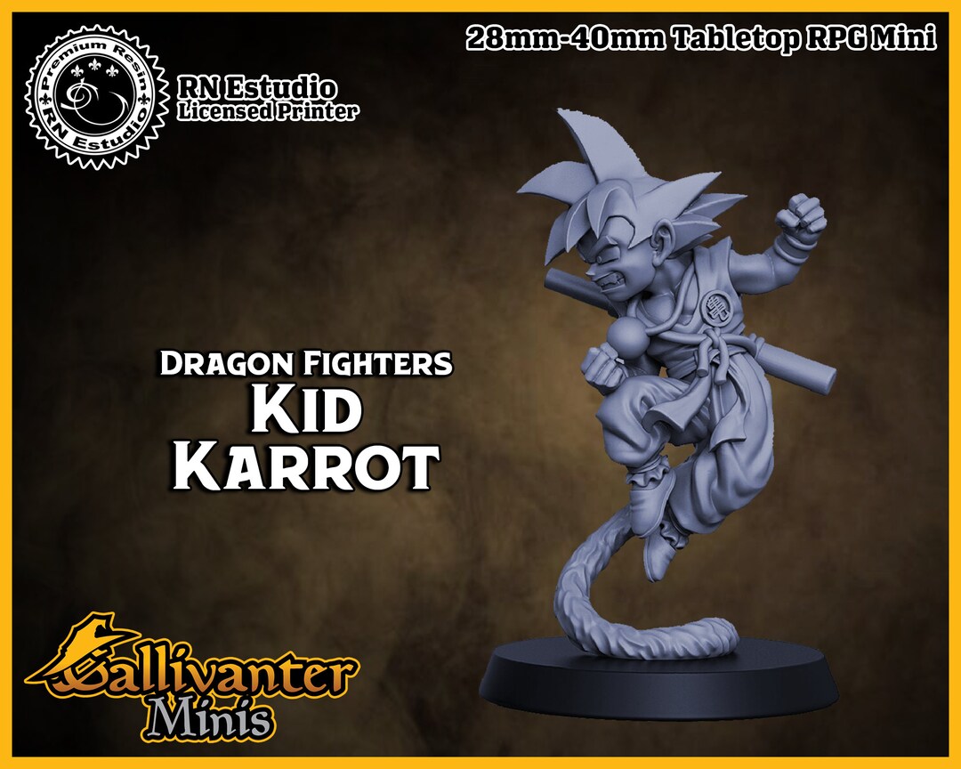 Kid Karrot RN Estudio Dragon Fighters 28mm 32mm 36mm 40mm - Etsy