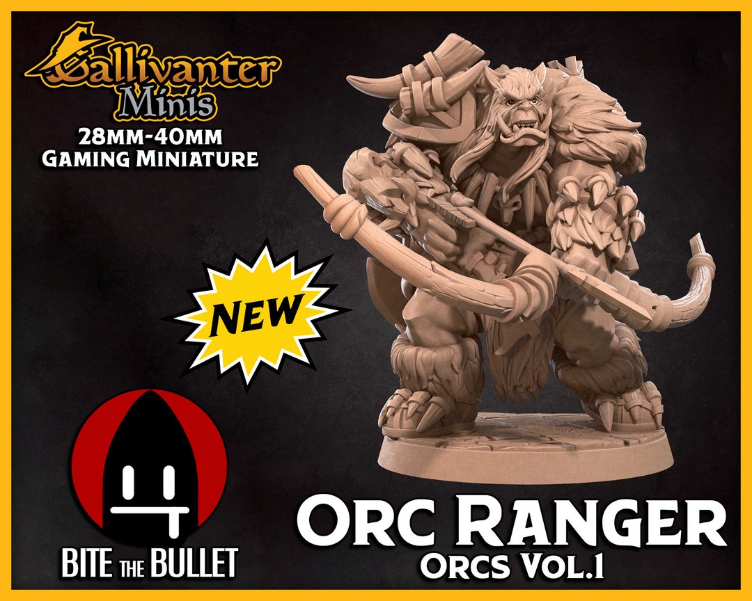 Orc Ranger Bite the Bullet: Orcs Vol.1 28mm 32mm 35mm 40mm - Etsy