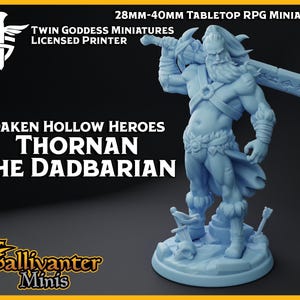Thornan the Half-goliath Dad-bod-barian | Twin Goddess Miniatures ...