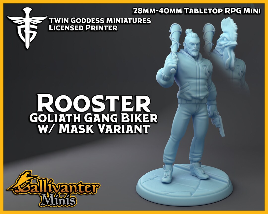 Rooster the Half-goliath Gang Biker Twin Goddess - Etsy