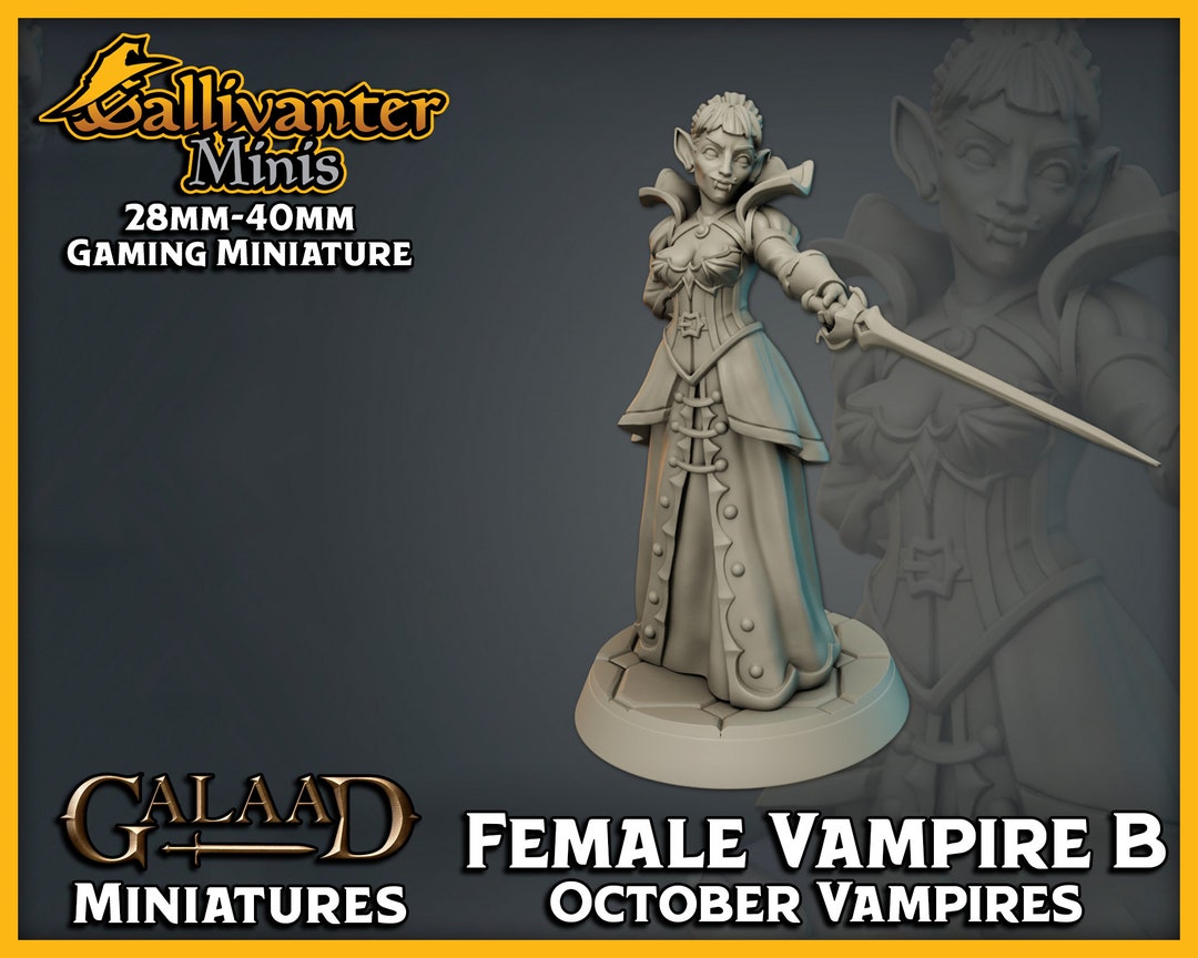Female Vampire B Galaad Miniatures: October Vampires 28mm 32mm 35mm ...