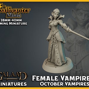 Female Vampire B Galaad Miniatures: October Vampires 28mm 32mm 35mm ...