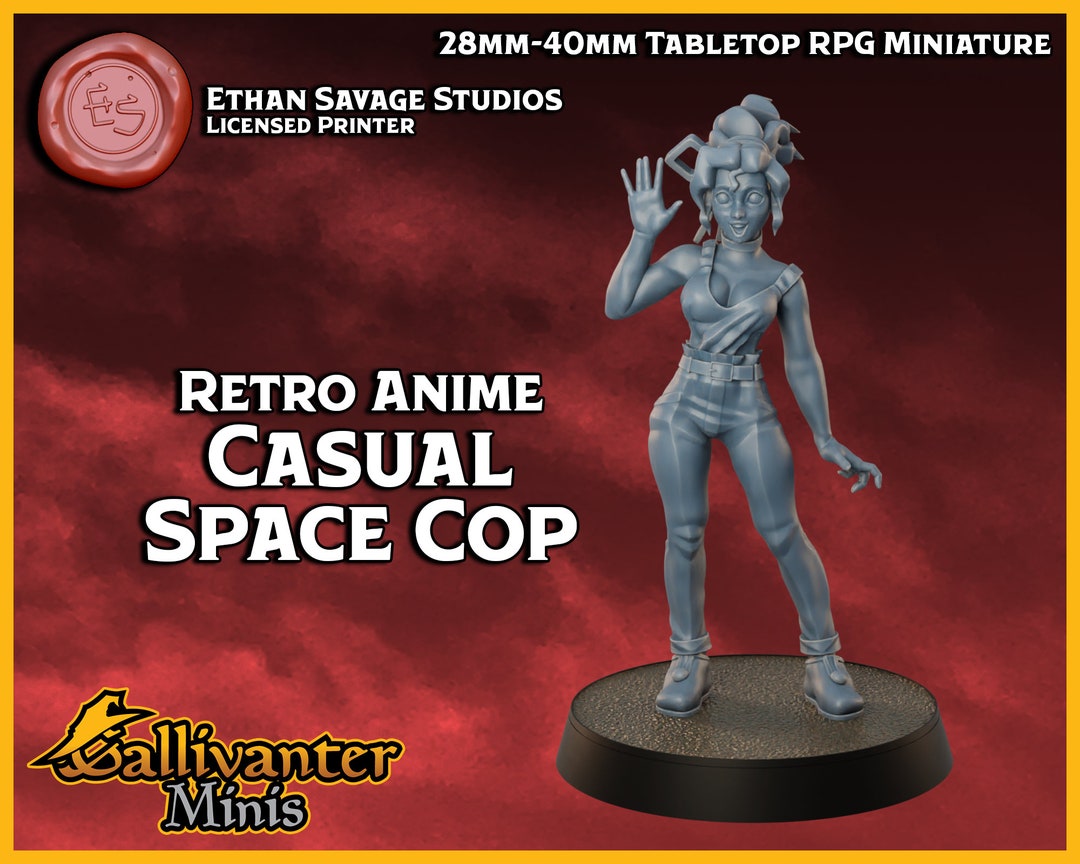 Casual Space Cop Ethan Savage Studios Retro Anime 28mm 32mm 35mm 40mm ...