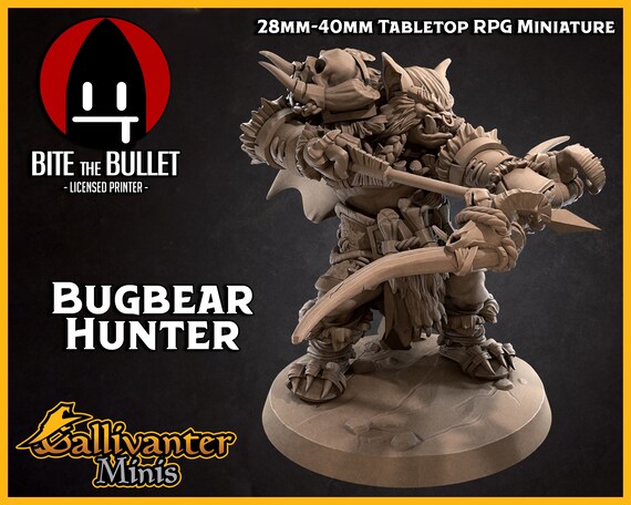 Bugbear Hunter Bite the Bullet: Bugbears 28mm 32mm 36mm - Etsy