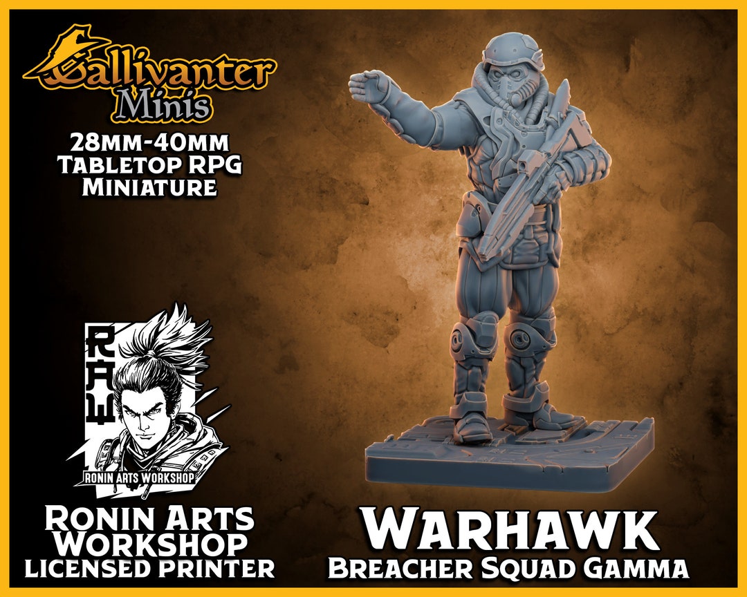 Warhawk Commander Ronin Arts Workshop: Breacher Squad Gamma - Etsy