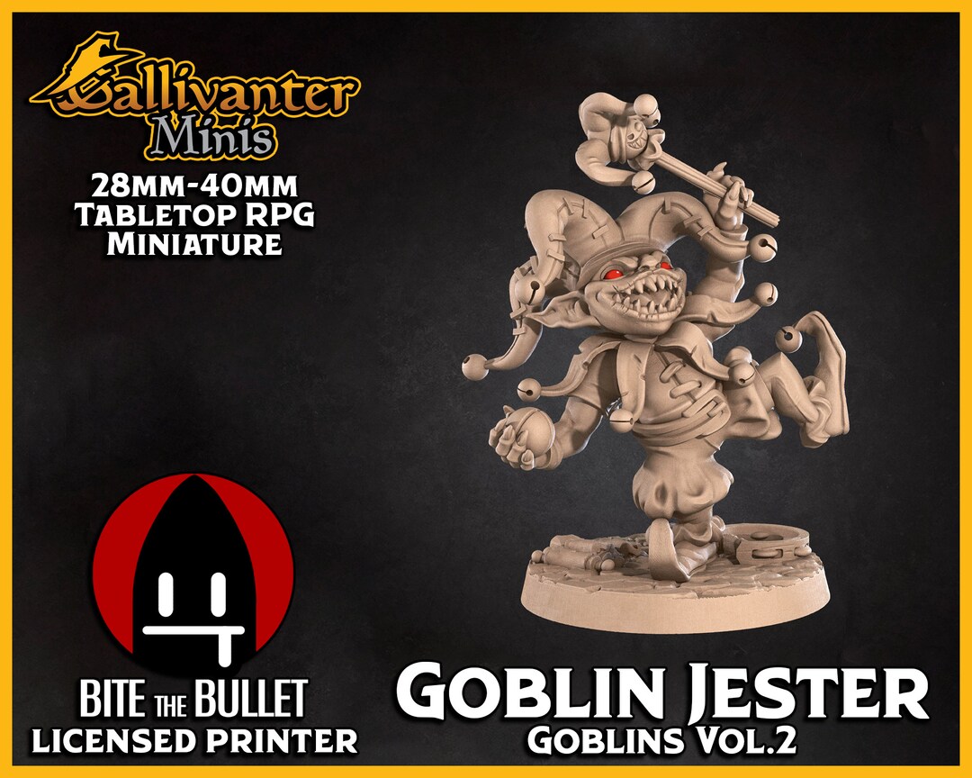 Goblin Jester Bite the Bullet: Goblins Vol.02 28mm 32mm 35mm 40mm Resin ...
