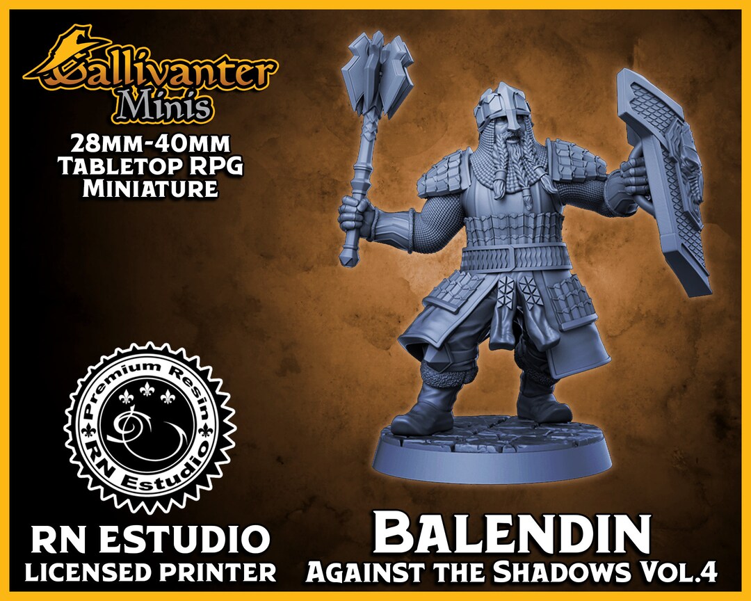 Balendin, the Dwarven Mace Fighter RN Estudio: Against the Shadows Vol ...