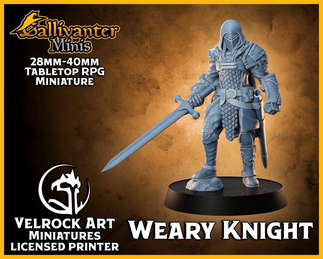 Weary Knight Velrock Art Miniatures: Tundra Adventurers Vol.1 28mm 32mm ...