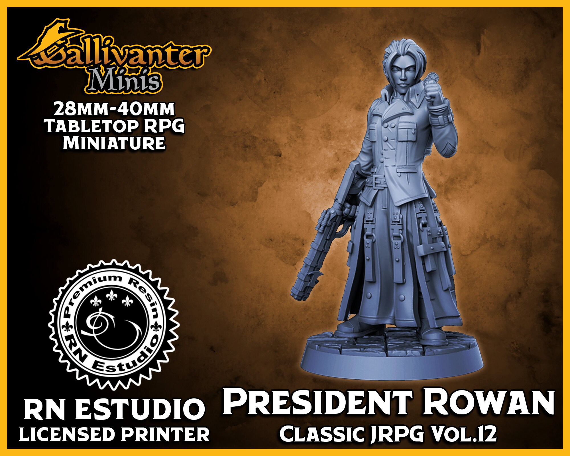 Rowan, President of Raiden Co. RN Estudio: Classic JRPG Vol.12 28mm ...