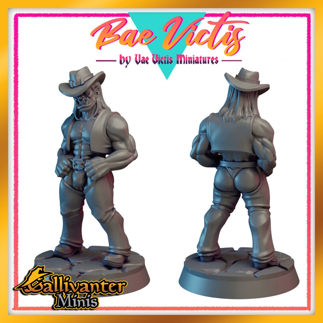 Orc Cowboy, the Dancer Vae Victis Miniatures: Bae Victis Pin-ups 28mm ...