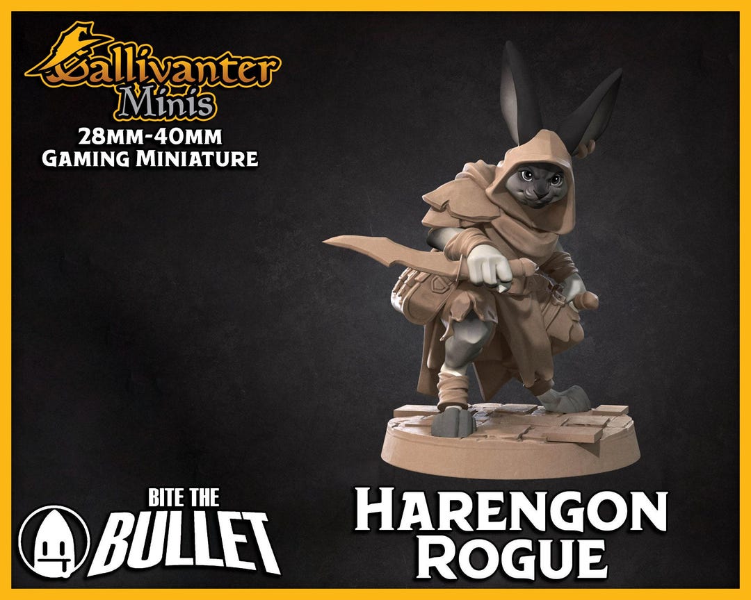 Harengon Rogue, Rabbitfolk | Bite the Bullet: Harengon Vol.01 | 28mm ...