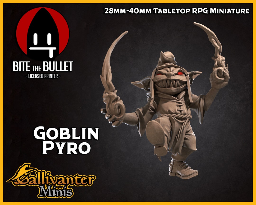 Goblin Pyro Bite the Bullet: Goblins Vol.01 28mm 32mm 35mm 40mm Resin ...