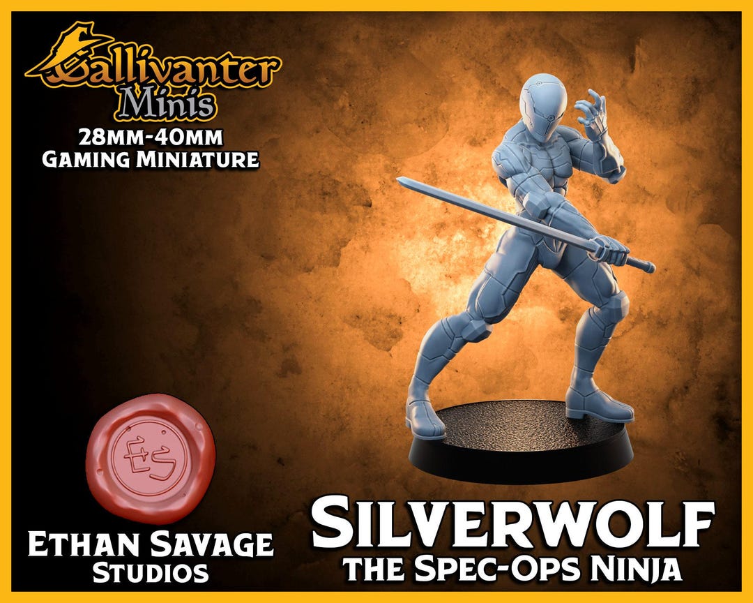 Silverwolf, the Spec-ops Ninja | Ethan Savage Studios: Retro Gaming ...
