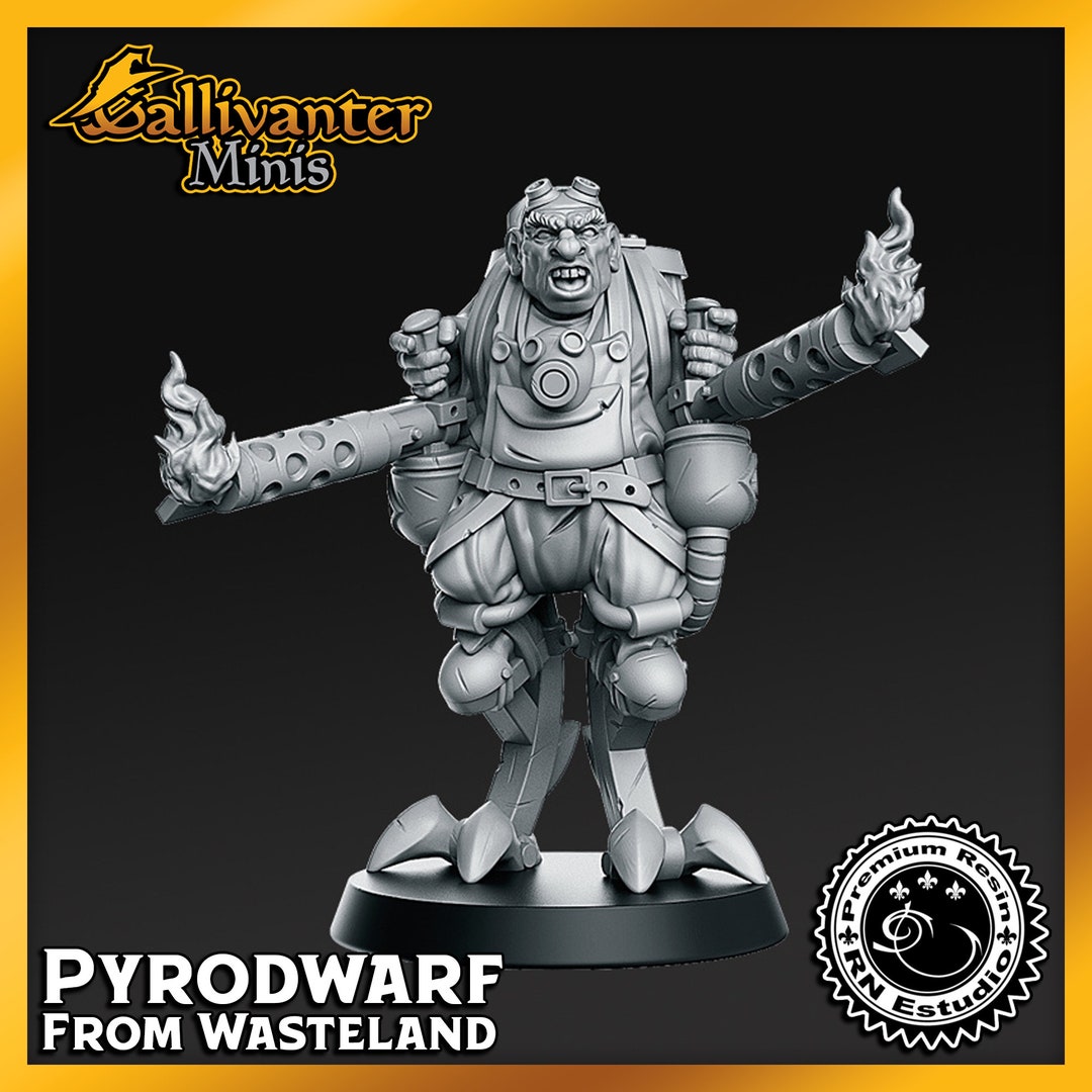 Pyrodwarf, the Dwarf Artillery RN Estudio: From Wasteland 28mm 32mm ...