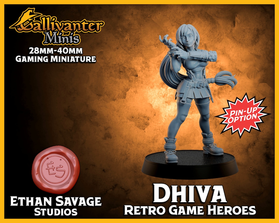 Dhiva, the Rebel Fistfighter W/ Pin-up Option Ethan Savage Studios ...