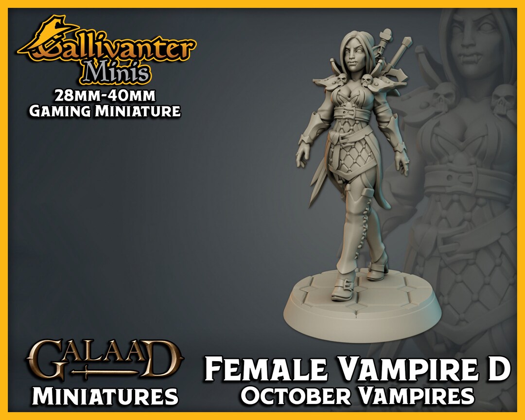 Female Vampire D Galaad Miniatures: October Vampires 28mm 32mm 35mm ...