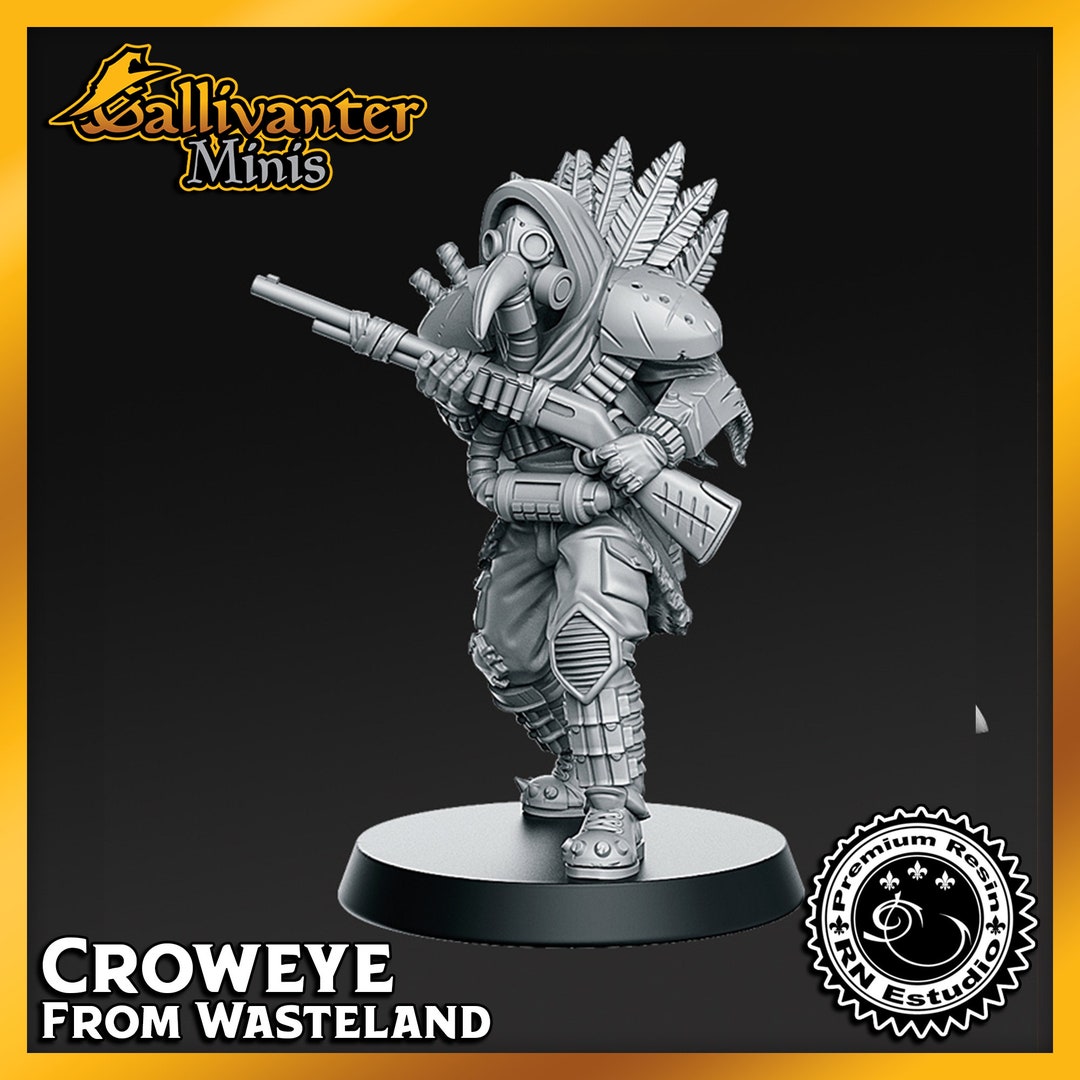 Croweye, the Shotgun Bandit RN Estudio: From Wasteland 28mm 32mm 35mm ...