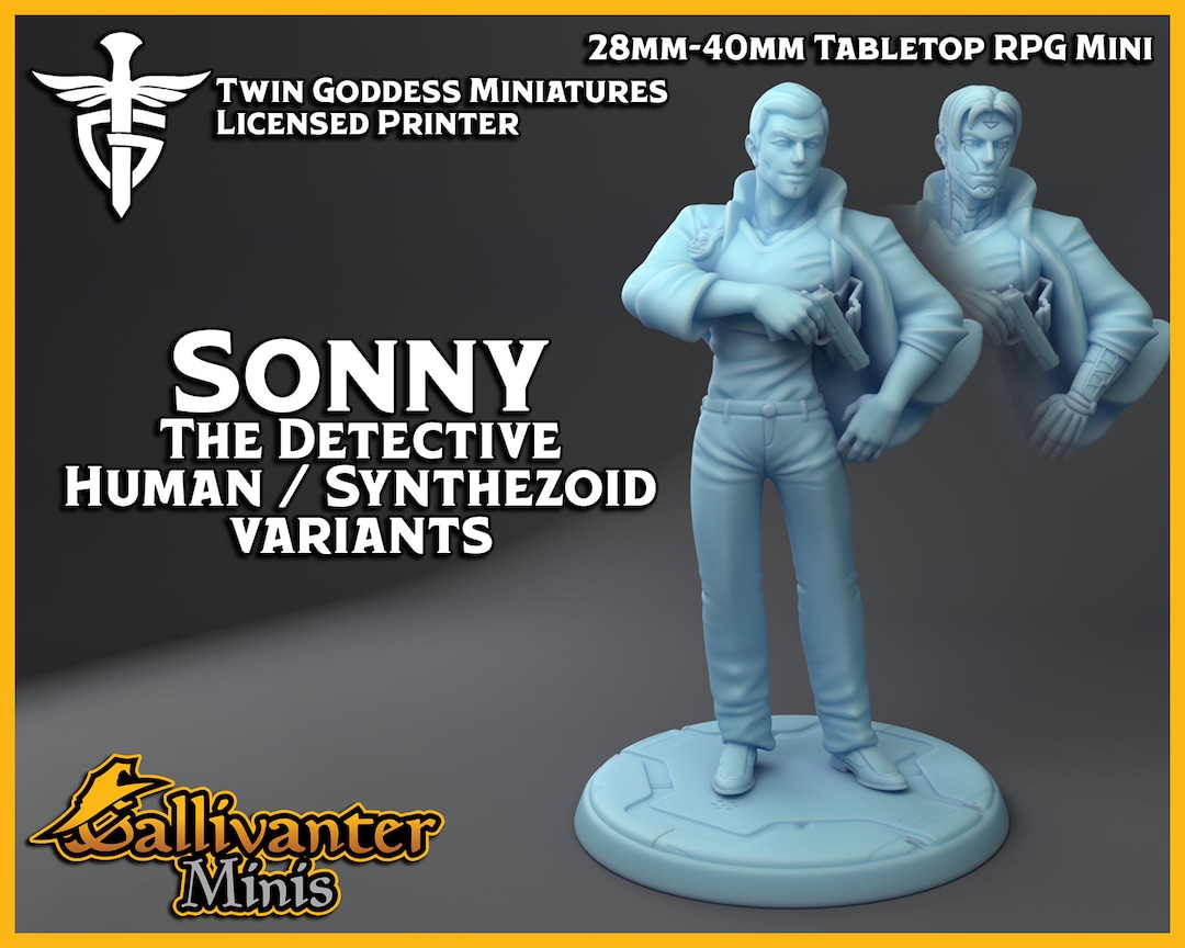 Sonny, the Detective | Twin Goddess Miniatures: Synthwave Fantasy ...