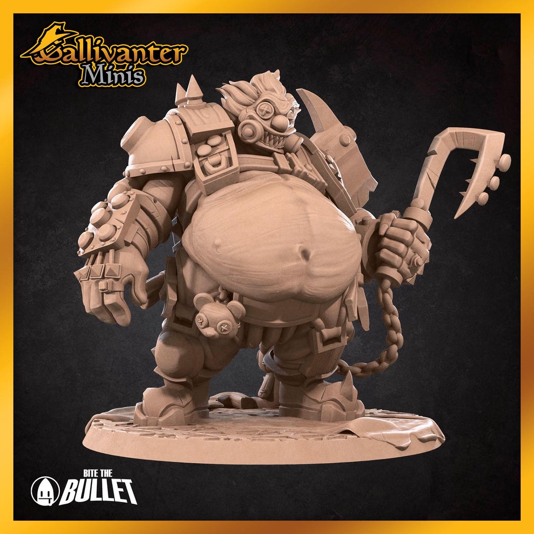 Junkhog Clown Bite the Bullet: Horror Circus 28mm 32mm 35mm 40mm Resin ...