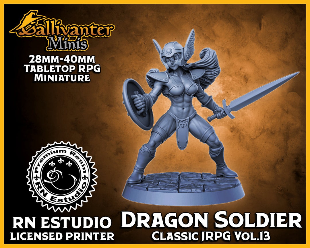 Dragon Soldier RN Estudio: Classic JRPG Vol.13 28mm 32mm 35mm 40mm ...
