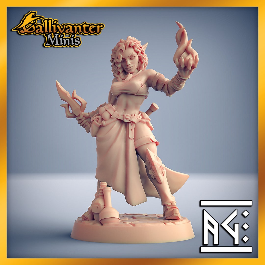 Sony Jonà, the Ashen Alfar Artisan Guild: Troubles in Taverns Crew 28mm 32mm 35mm 40mm Resin ...