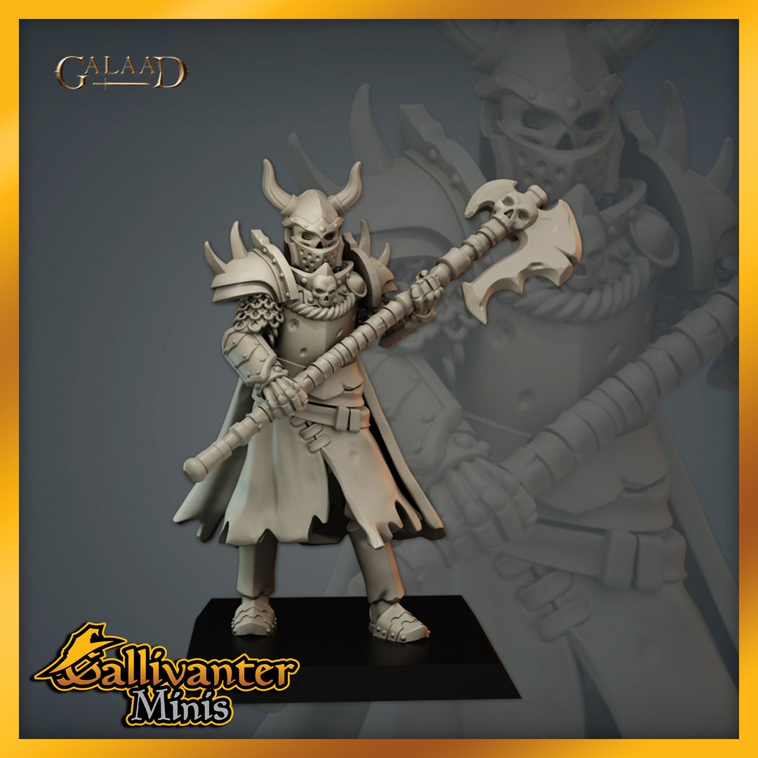 Elite Skeleton C Galaad Miniatures: Undead Army 28mm 32mm 35mm 40mm ...