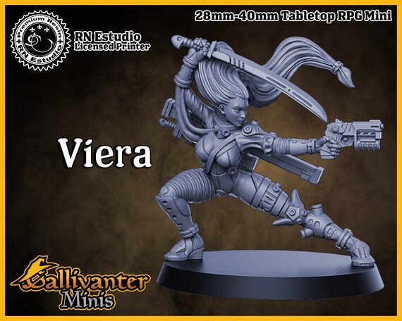 Viera the Cyber Assassin Runner RN Estudio 28mm 32mm Dnd | Etsy