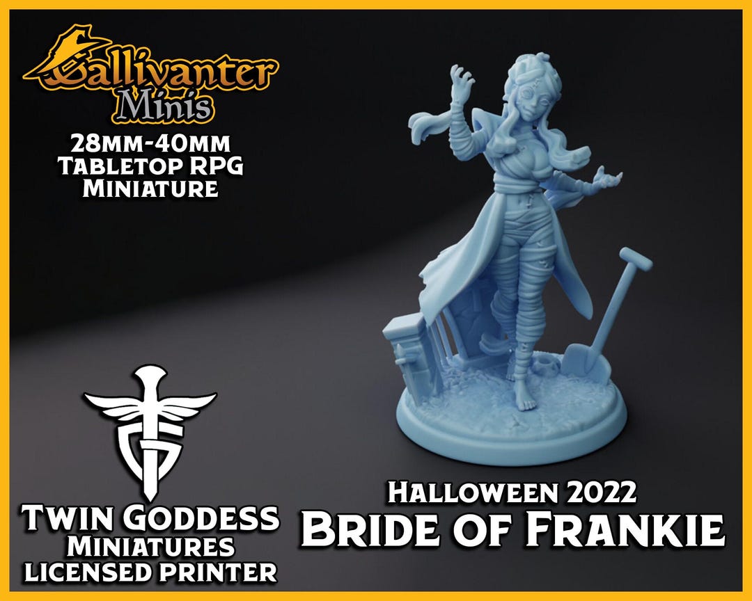 Bride of Frankie | Twin Goddess Miniatures: October 2022 | 28mm 32mm ...