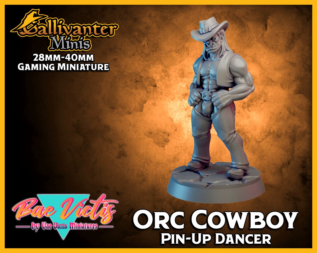 Orc Cowboy the Dancer Vae Victis Miniatures: Bae Victis - Etsy