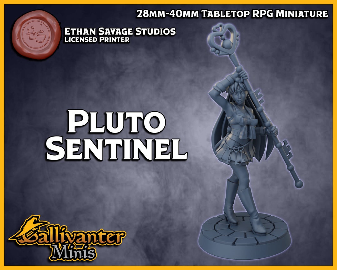 Pluto Sentinel, the Pretty Protector Ethan Savage Studios: Solar Sentinels 28mm 32mm 35mm 40mm ...