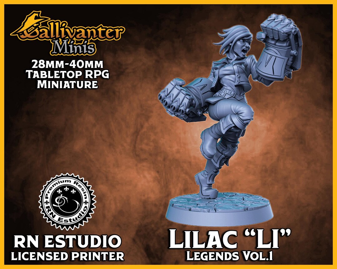 Lilac "li" the Heavy Puncher | RN Estudio Legends Vol. 1 | 28mm 32mm ...