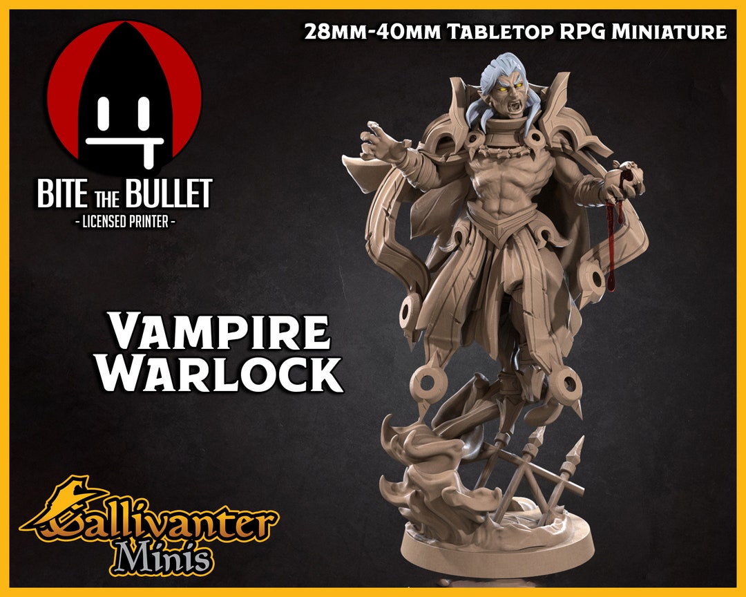 Vampire Warlock Bite the Bullet: Vampires Vol.01 28mm 32mm 35mm 40mm ...