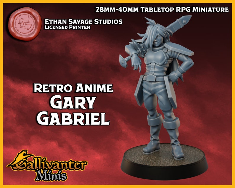 Gary Gabriel the Bodyguard Ethan Savage Studios Retro Anime - Etsy