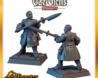 Vampire Hunter Male 28mm 32mm 3d Printed RPG Miniatures for Tabletop ...