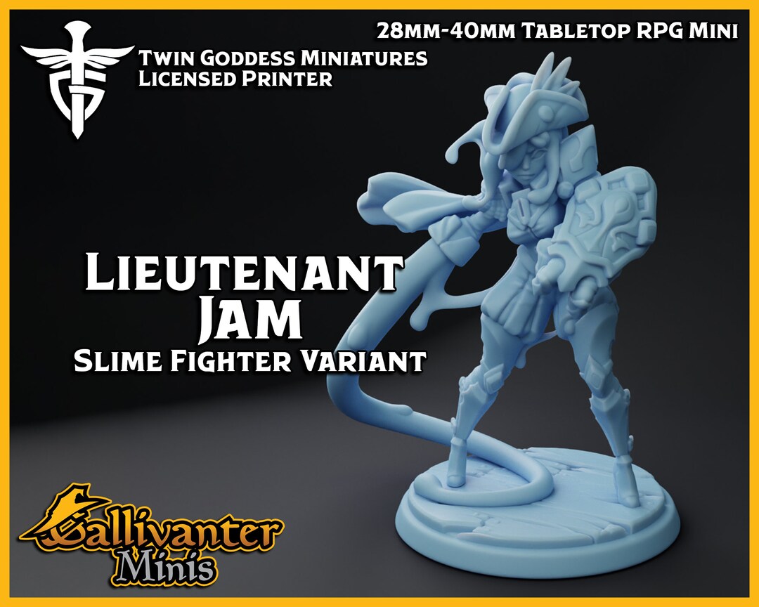 Lieutenant Jam, the Slime Fighter | Twin Goddess Miniatures: Starjammer ...
