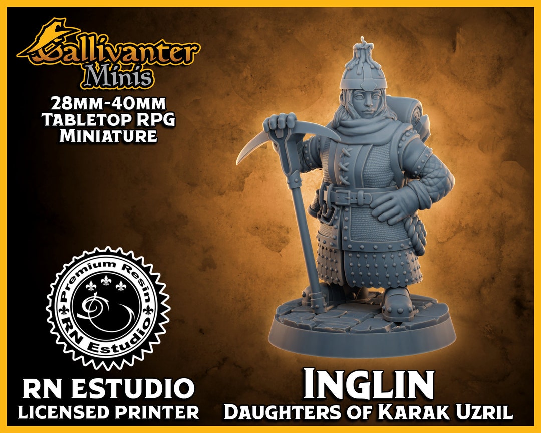 Inglin, the Miner RN Estudio: Daughters of Karak Uzril 28mm 32mm 35mm ...
